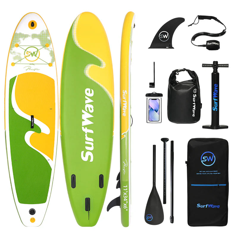11' Inflatable SUP Board 11'x34"x6" With full kit – Hitabay Outdoor